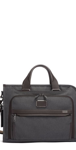 Tumi - Alpha 3 Collection Slim Deluxe Portfolio in Anthracite