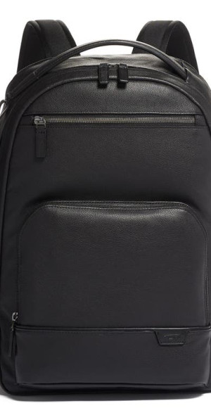 Tumi - Harrison Warren Black Leather Backpack