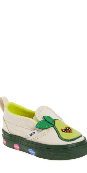 Vans - Kid's Avocado Slip-On Sneaker in Turtle Dove at Nordstrom