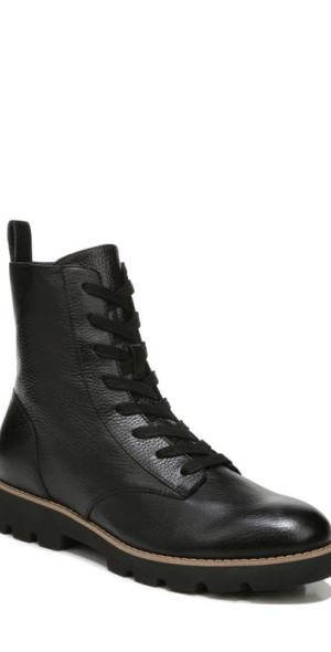 Vionic - Lani Combat Boot in Black - 001 at Nordstrom
