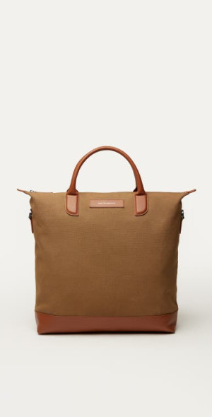 Want Les Essentiels - O'Hare Organic Cotton Canvas Tote in Dark Camel ...