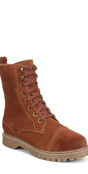 Zodiac - Bruna Suede Combat Boot in Cognac at Nordstrom