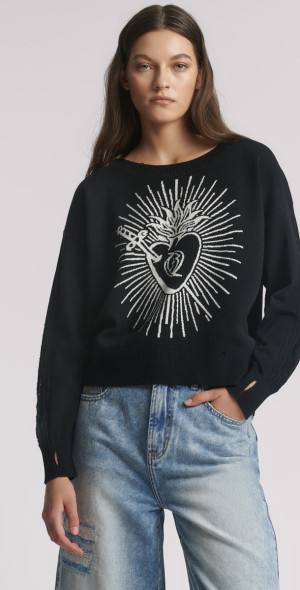 One Teaspoon - HEART O STEEL KNIT JUMPER