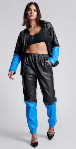 One Teaspoon - Stand By Leather Track Pants