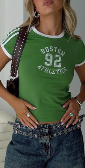 Princess Polly - Boston Athletics Top Green