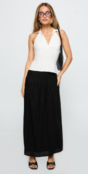 Princess Polly - Human Nurture Maxi Skirt Black