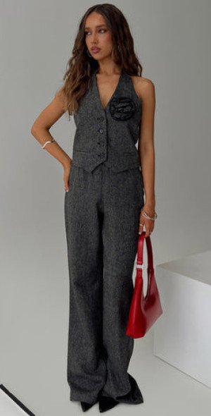 Princess Polly - Parks Pants Charcoal