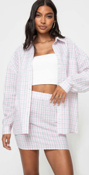 Princess Polly - Seersucker Check Set Pink Multi