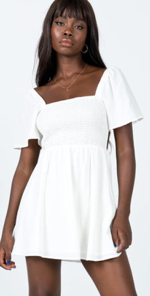 Princess Polly - Summer Nights Mini Dress White