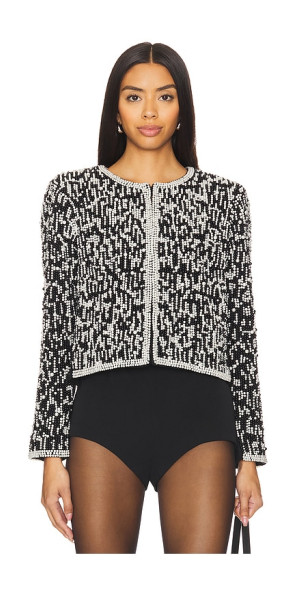 Alice + Olivia - Alice + Olivia Kidman Pearl Embellished Jacket