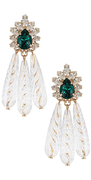 Anton Heunis - Gem Cluster Triple Tear Earrings