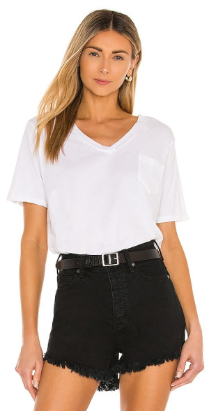 Bobi - Light Weight Jersey V Neck Pocket Tee