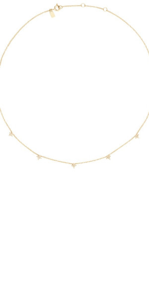 EF COLLECTION - 7 Diamond Sparkle Necklace