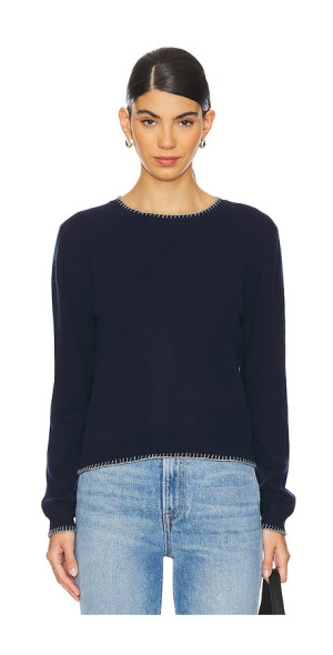 JUMPER 1234 - Blanket Stitch Crew