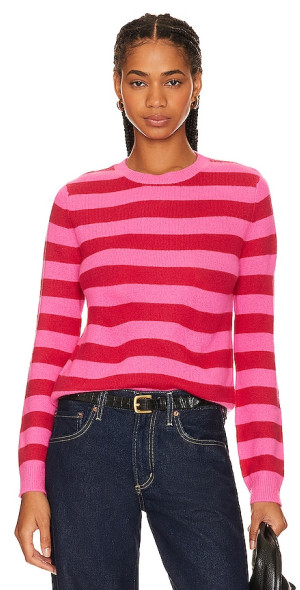JUMPER 1234 - Stripe Crew Sweater