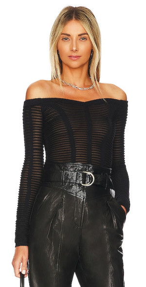 NBD - Amity Layered Mesh Knit Top