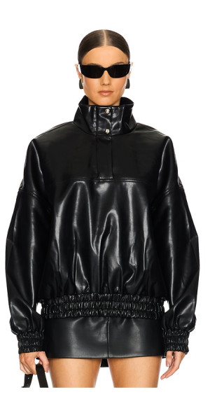 SER.O.YA - Mia Faux Leather Pullover