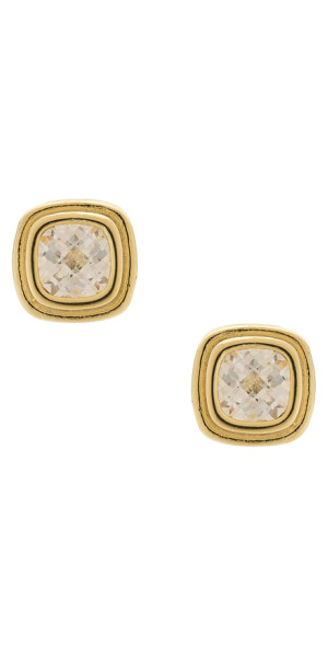 SHASHI - Cushion Bezel Stud