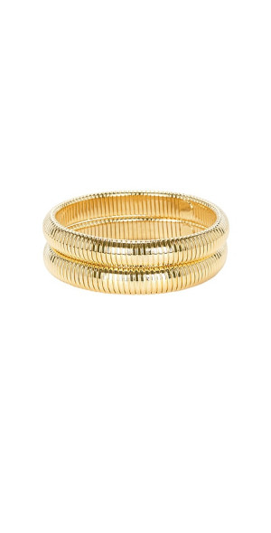 SHASHI - Striated Bracelet Set
