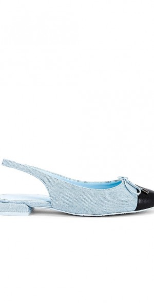Stuart Weitzman - Sleek Bow Slingback Flat