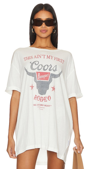 The Laundry Room - Ain't My First Coors Rodeo Oversized Tee