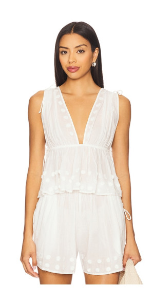 Ulla Johnson - Anya Plunge V Neck Top Coverup