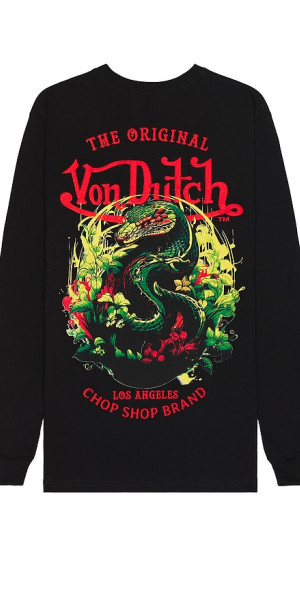 Von Dutch - Snake Graphic Long Sleeve Tee