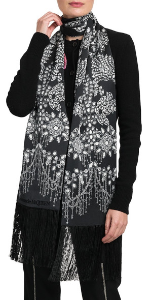 Alexander McQueen - Women's Victorian Opera Silk Scarf