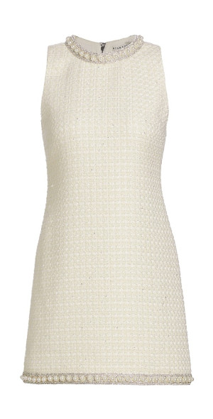 Alice + Olivia - Women's Coley Embellished Tweed Minidress