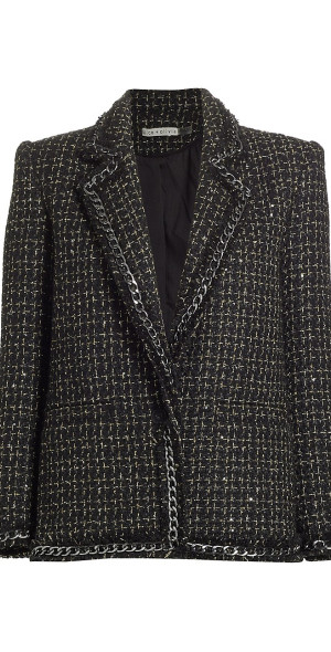Alice + Olivia - Women's Shan Tweed & Chain-Link Jacket