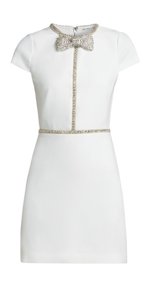 Alice + Olivia - Women's Sophie Embellished Bow Minidress
