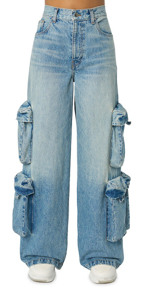 Amiri - Women's Baggy Puff-Pocket Cargo Jeans