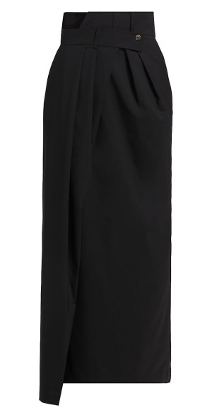 A.W.A.K.E. Mode - Women's Wool Deconstructed Pant Maxi Skirt