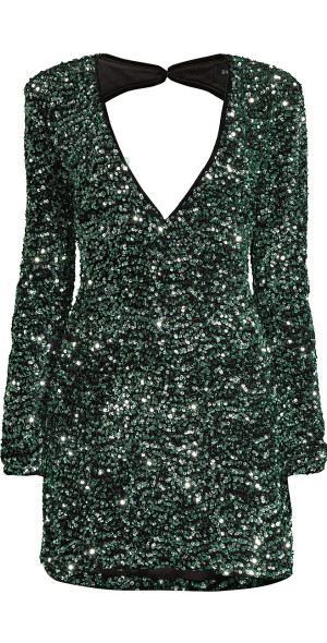Bardot Womens Lilia Open Back Sequin Minidress