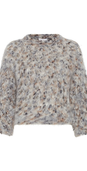 Brunello Cucinelli - Women's Fluffy Net Sweater In Mohair, Wool And Cotton