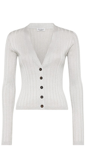 Brunello Cucinelli - Women's Sparkling Silk Lightweight Knit Cardigan
