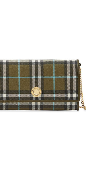 Burberry - Women's Hannah Check Wallet-On-Chain
