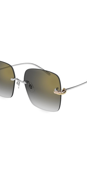 Cartier - Women's Trinity CT0508S 60MM Rimless Square Sunglasses