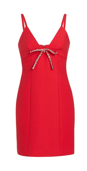 Cinq à Sept - Women's Adele Crystal Bow Minidress