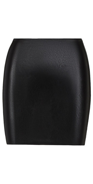 Commando - Women's Faux Leather Micro-Miniskirt