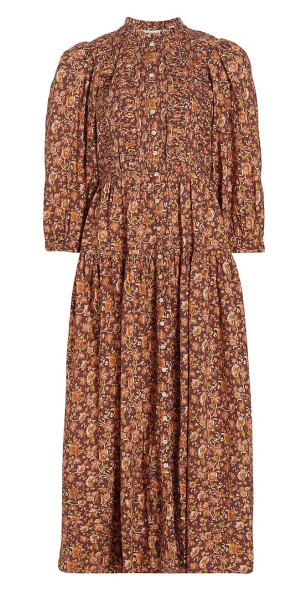 DÔEN - Women's Philana Floral Cotton Midi-Dress