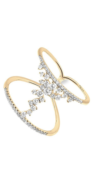 Djula - Women's Fairytale 18K Yellow Gold & Diamond Cage Ring