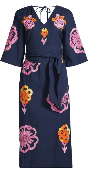 Frances Valentine - Women's Emi Graphic Gerbera Midi-Dress