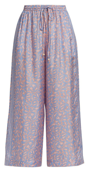Hannah Artwear - Women's Emmy Jacaranda-Printed Silk Pants