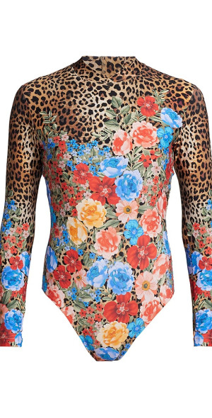 Johnny Was - Women's Cheetah & Floral Rashguard