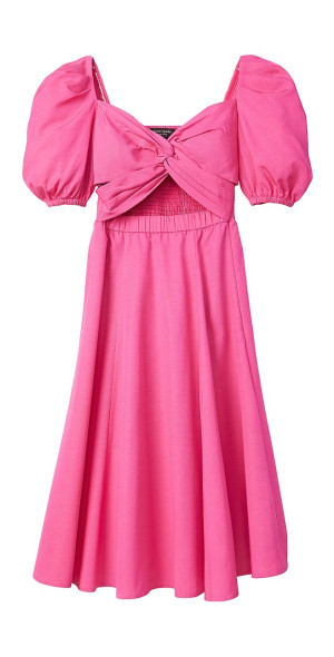 kate spade new york - Women's Twist Bodice Puff-Sleeve Dress