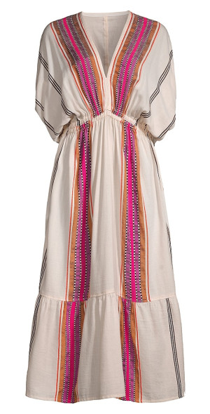 lemlem - Women's Leila Stripe Woven Plunge Dress