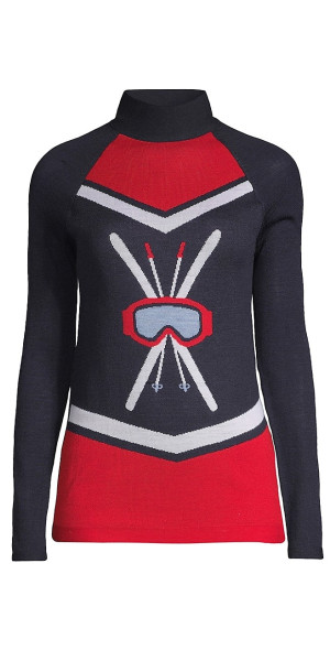 L'Etoile Sport - Women's Mock Turtleneck Ski Sweater