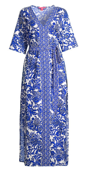 Lilly Pulitzer - Women's Remelle Coral Belted Maxi Dress