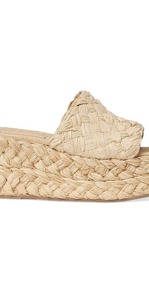 Loeffler Randall - Women's Aaron 80MM Raffia Platform Mules